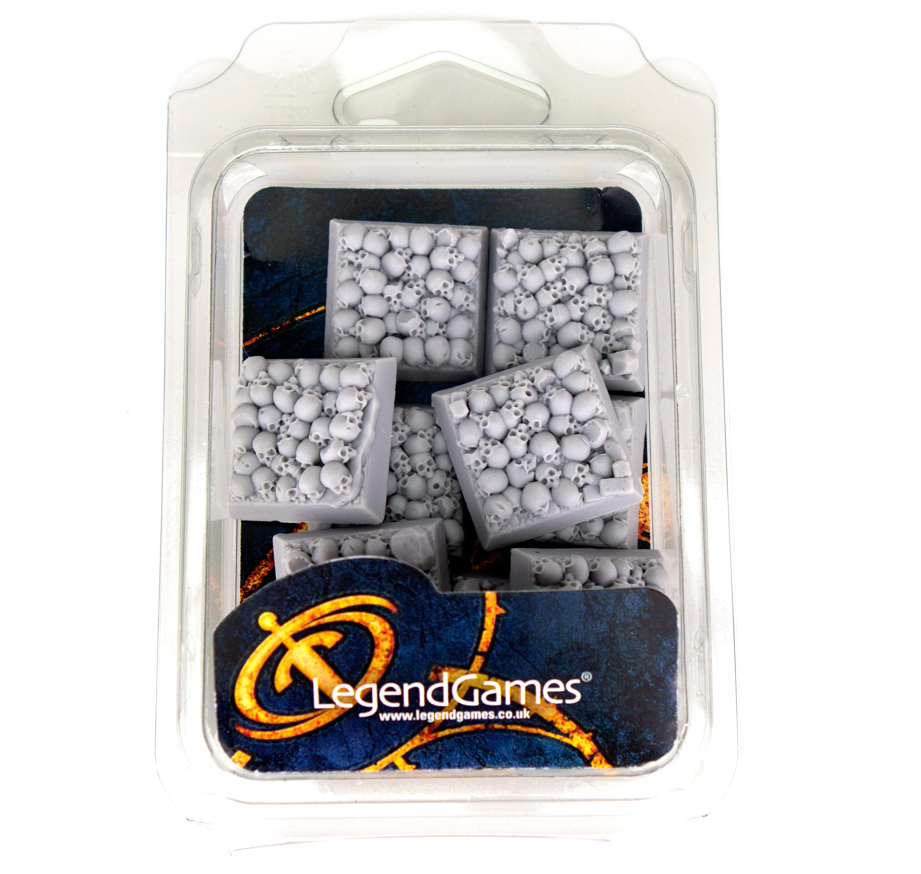Bases - Skull - Square 25mm x10, Clamshell – LegendGames